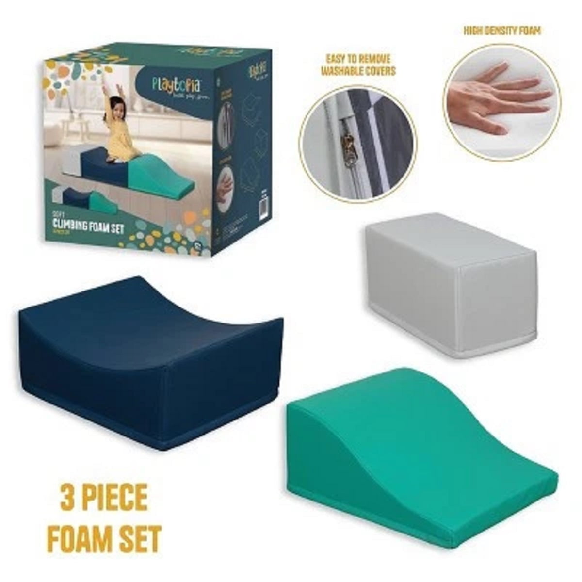 Playtopia Foam Climbing Mix and Match Set Soft Play Equipment - 3pc ...