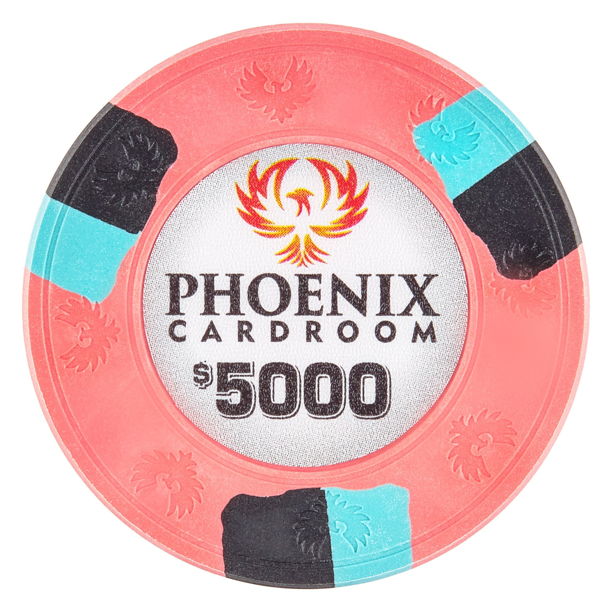 Playzaic 10-gram Phoenix Poker Chips (50-pack) Real Clay Set ($5,000 ...