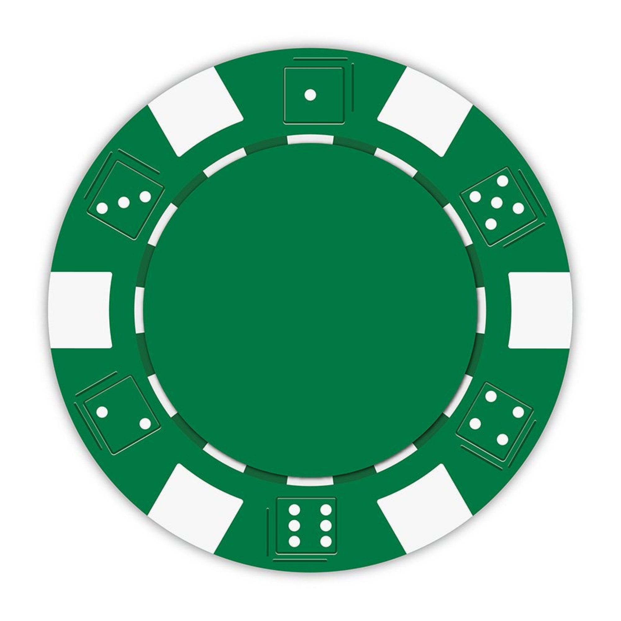 Playzaic 11.5-gram Striped Dice Poker Chips (50-pack) Clay Composite ...