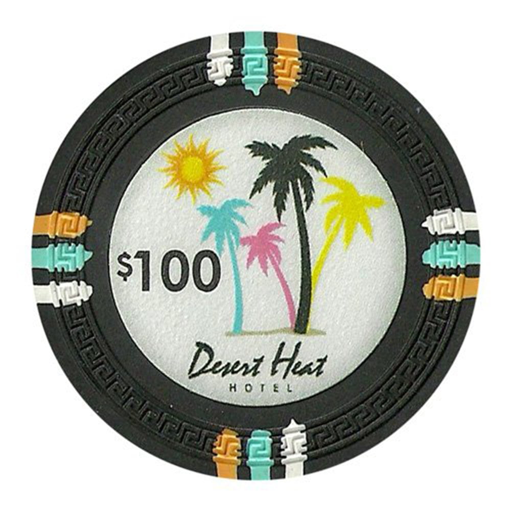 Playzaic 13.5-gram Desert Heat Poker Chips (50-pack) Heavy Clay ...
