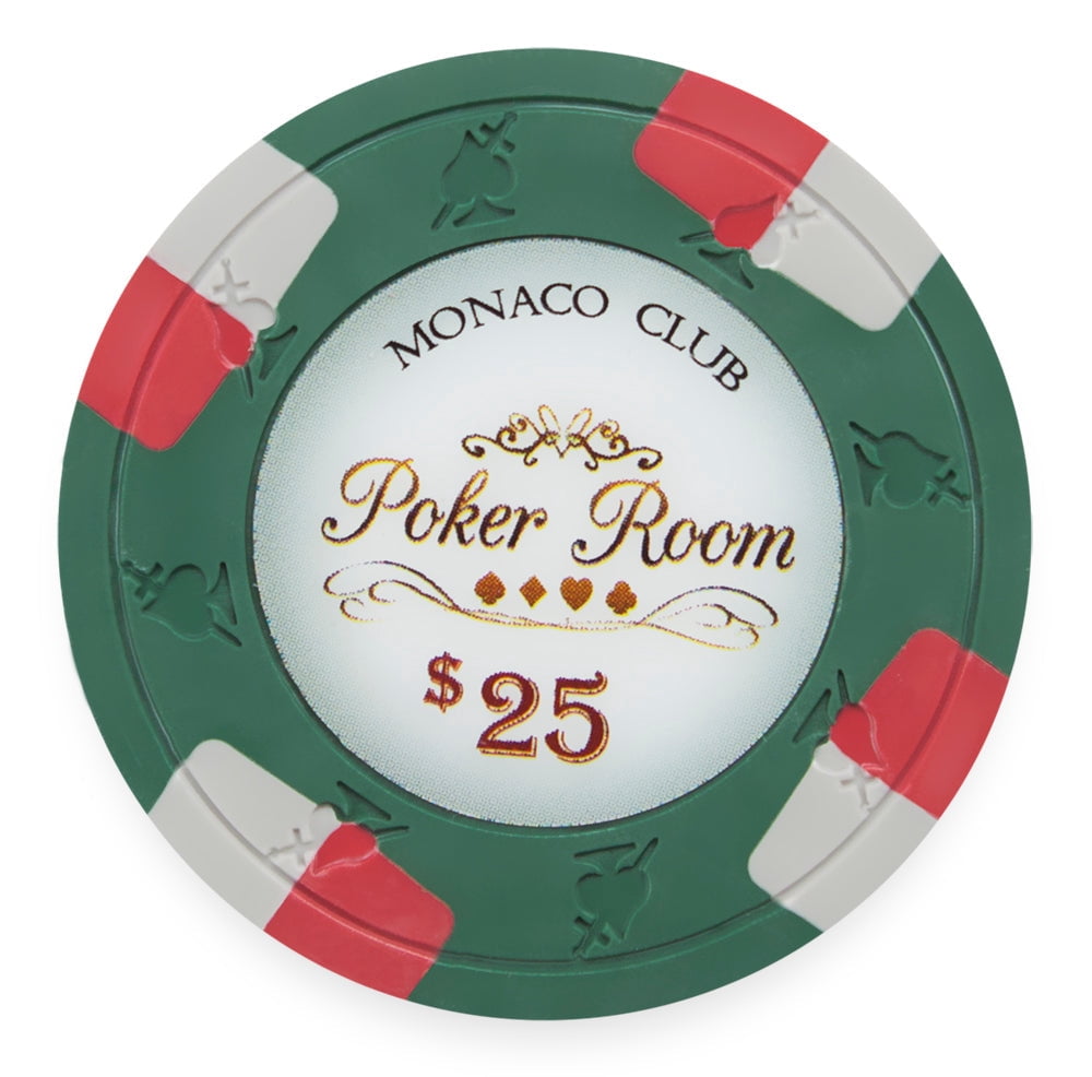 Playzaic 13.5-gram Monaco Club Poker Chips (50-pack) Premium Composite ...