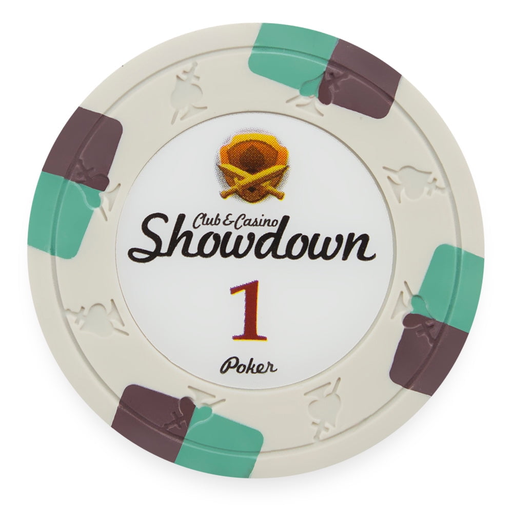 Playzaic 13.5-gram Showdown Poker Chips (50-pack) Heavy Clay Composite ...