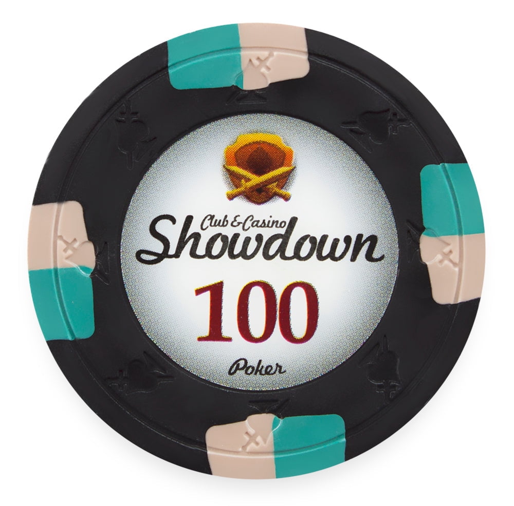 Playzaic 13.5-gram Showdown Poker Chips (50-pack) Heavy Clay Composite ...