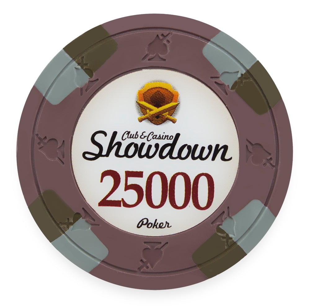 Playzaic 13.5-gram Showdown Poker Chips (50-pack) Heavy Clay Composite ...