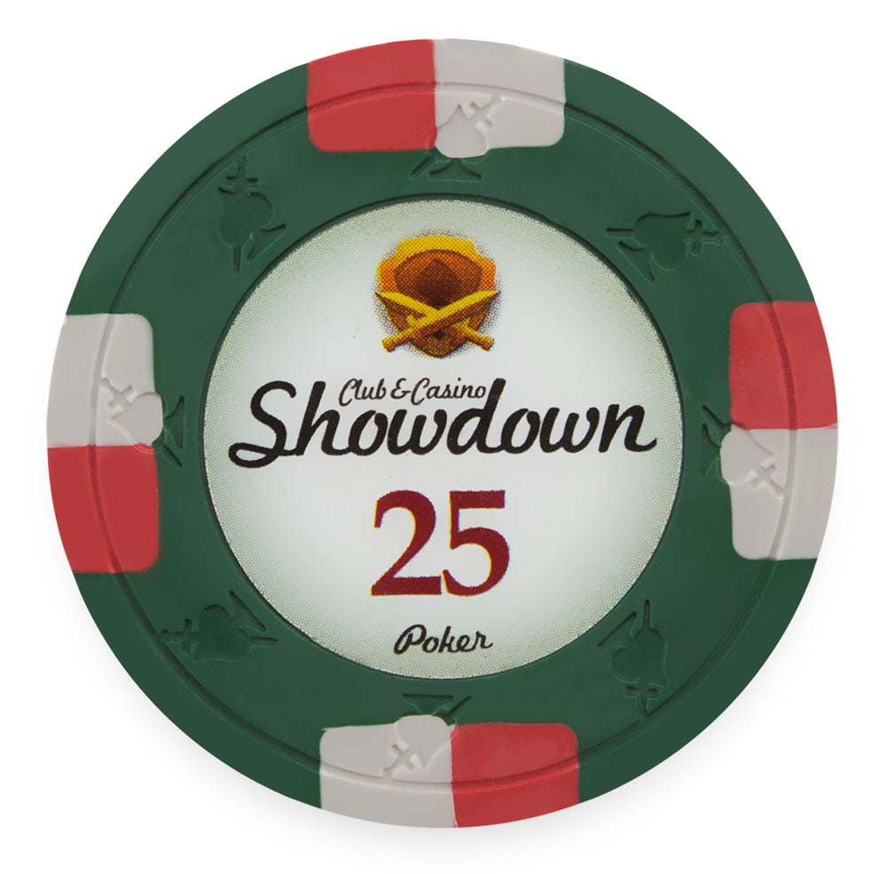 Playzaic 13.5-gram Showdown Poker Chips (50-pack) Heavy Clay Composite ...