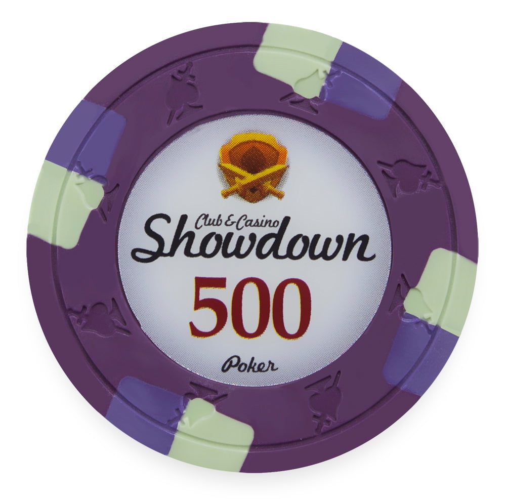 Playzaic 13.5-gram Showdown Poker Chips (50-pack) Heavy Clay Composite ...
