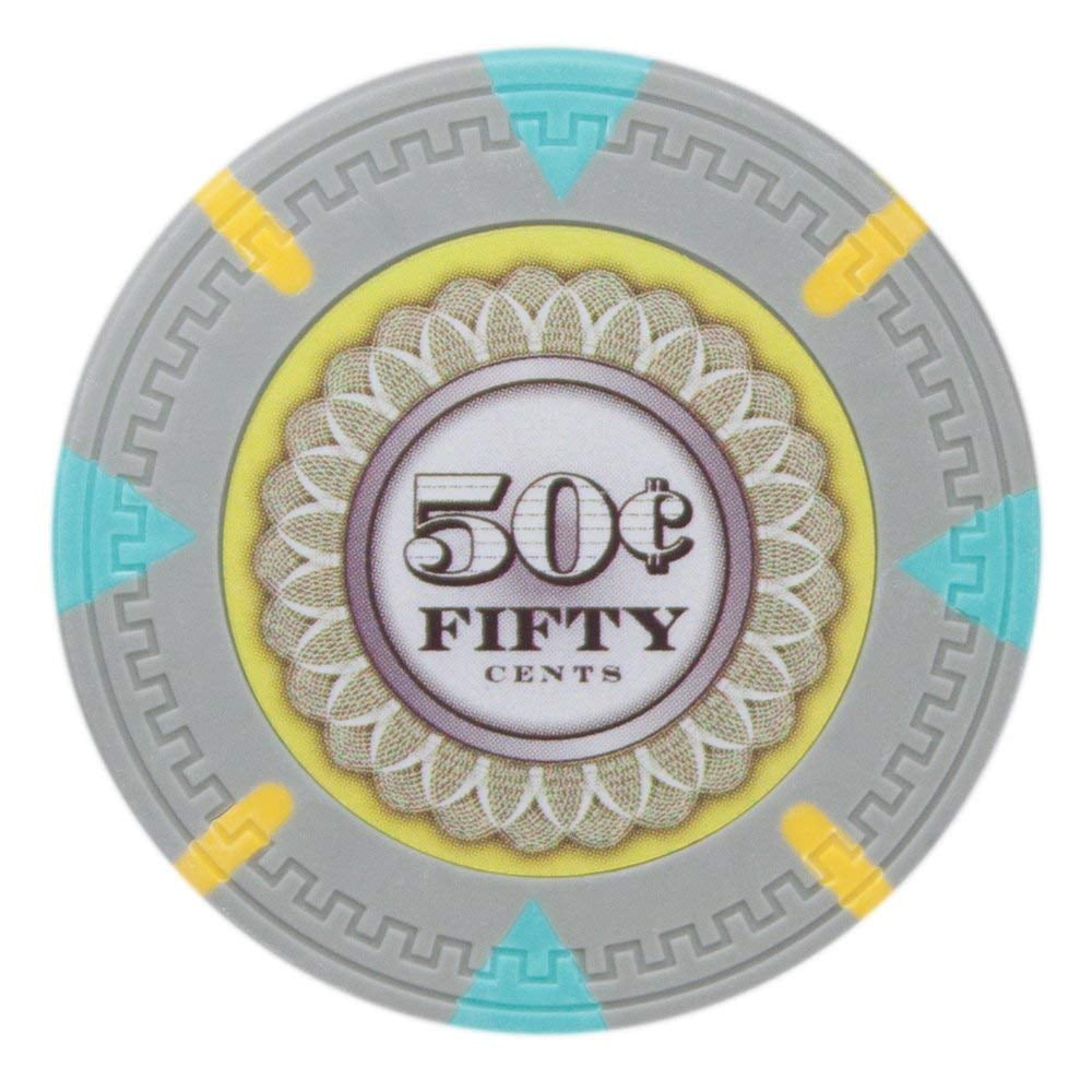 Playzaic 13.5-gram The Mint Poker Chips (50-pack) Heavy Clay Composite ...