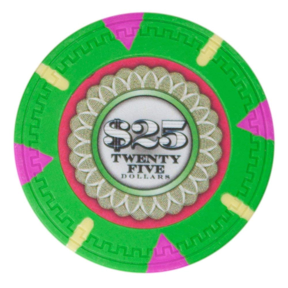 Playzaic 13.5-gram The Mint Poker Chips (50-pack) Heavy Clay Composite ...