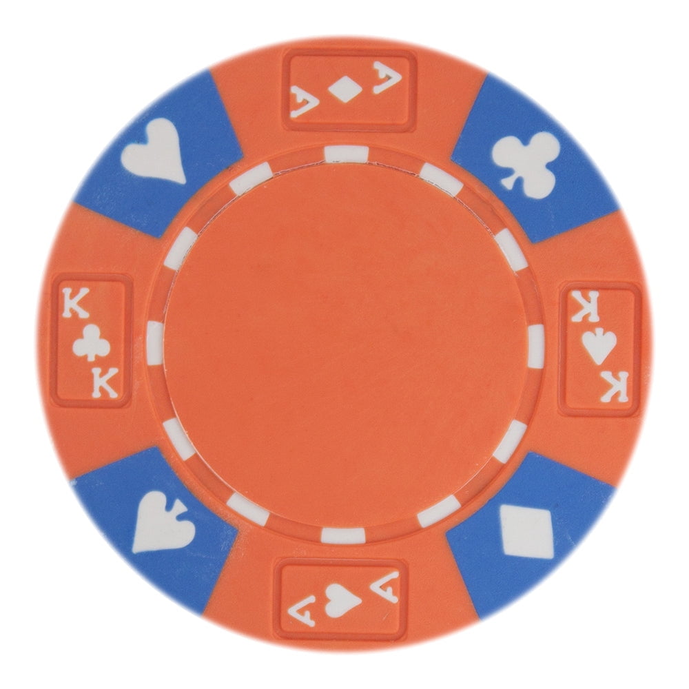 Playzaic 14-gram Ace King Premium Poker Chips (50-pack) Heavy Clay ...