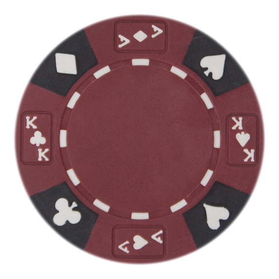 Playzaic 14-gram Ace King Premium Poker Chips (50-pack) Heavy Clay ...