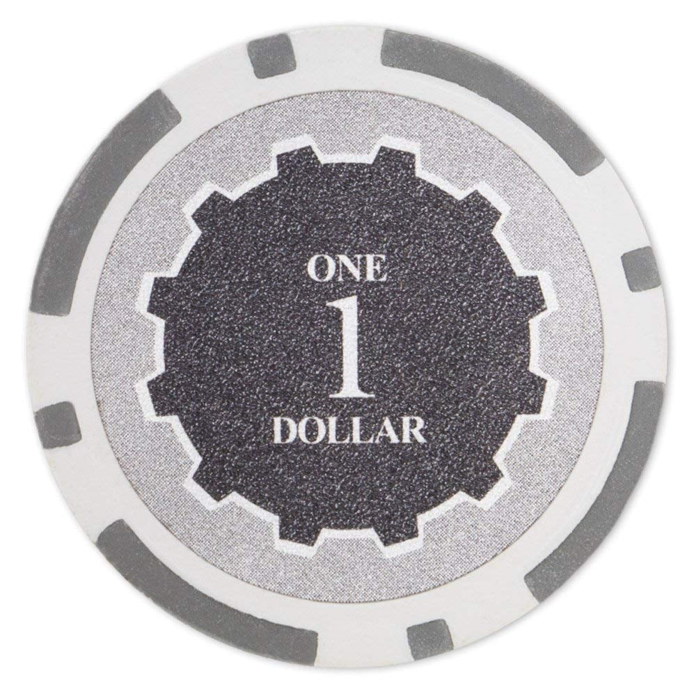 Playzaic 14-gram Eclipse Poker Chips (50-pack) Heavy Clay Composite Set ...
