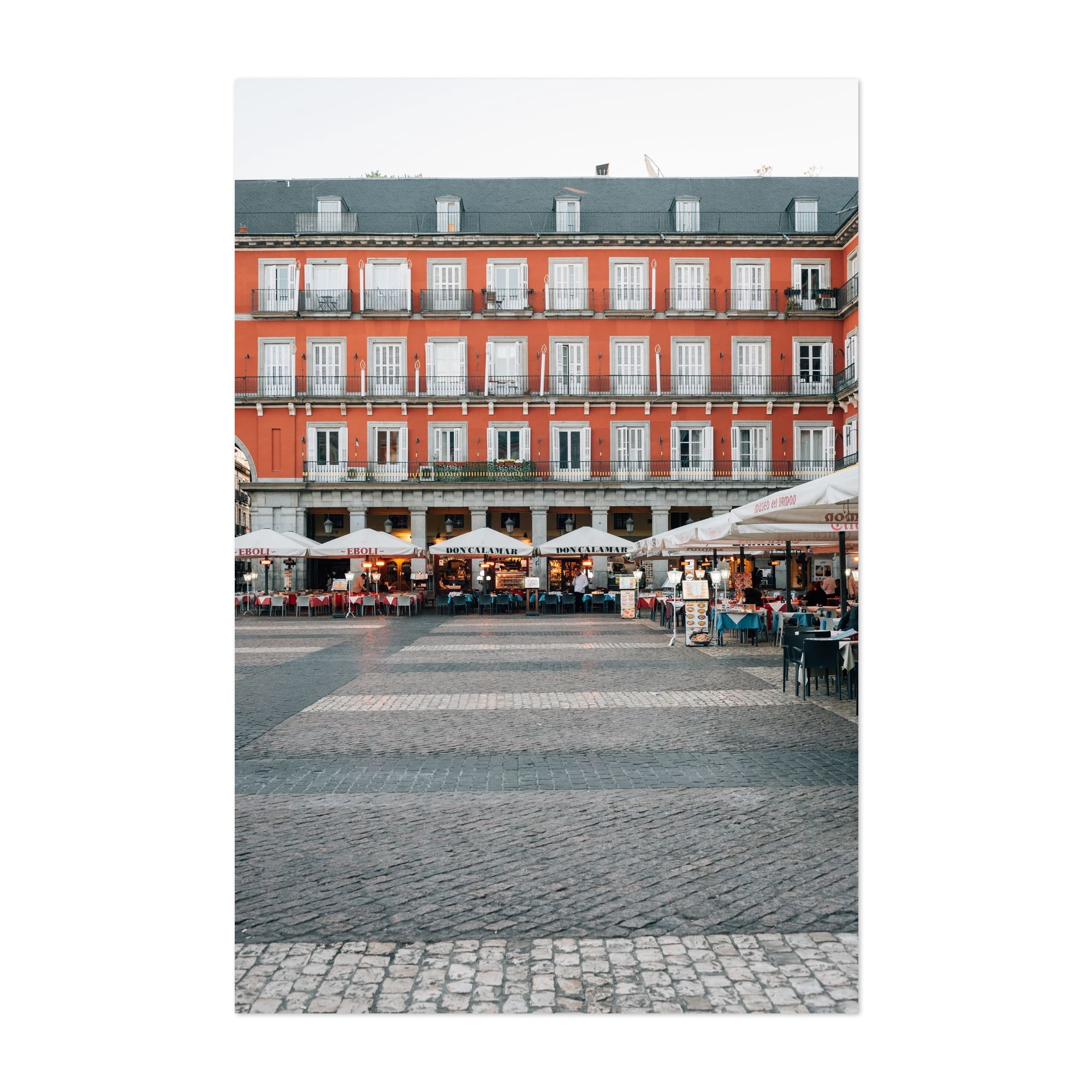 Plaza Mayor - Madrid Spain Photography Architecture City Travel Poster ...