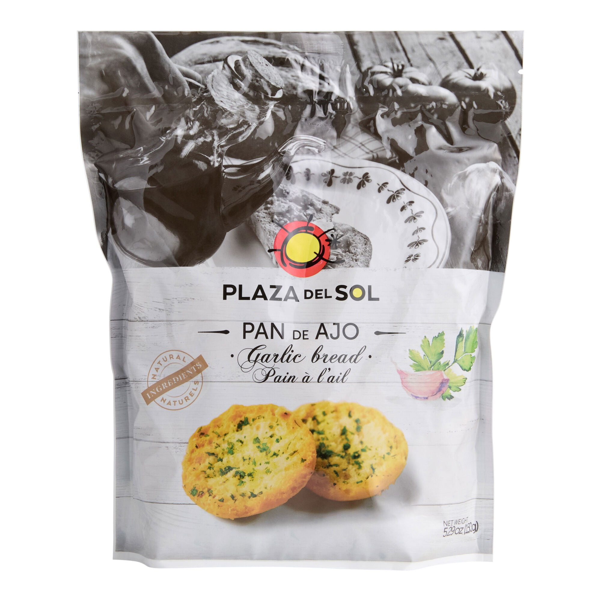 Plaza del Sol Garlic Bread 5.2 Ounce Baked Garlic Parsley Toasts ...