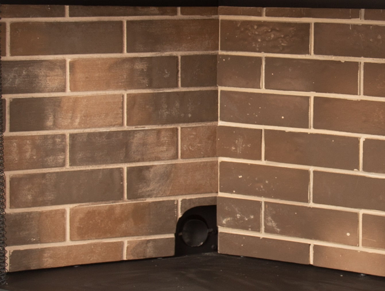 Pleasant Hearth Zero Clearance Firebox 36” Brick Panel Set for Gas ...