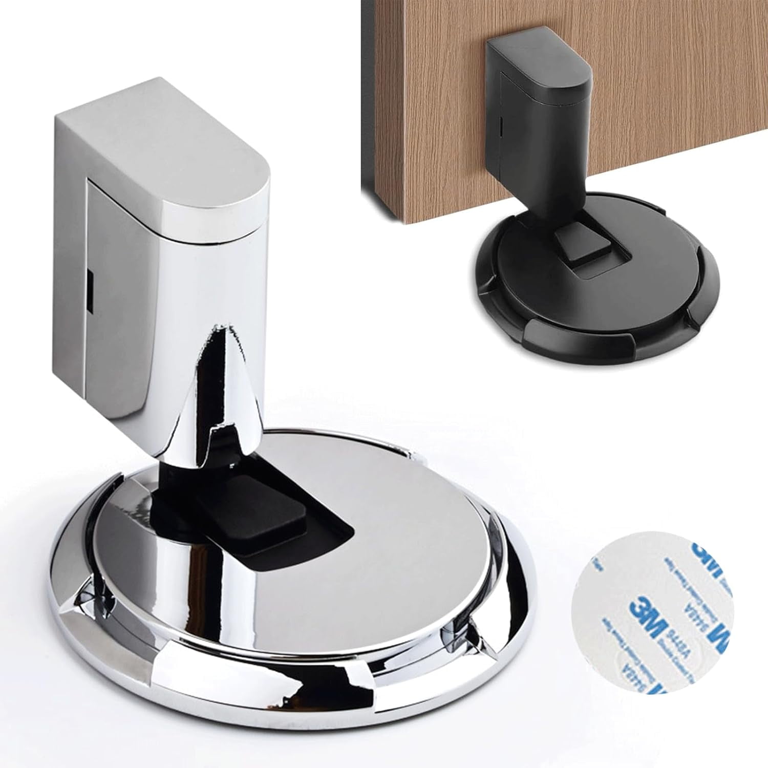 Pleasantk Door Wedge Stopper, 2025 Upgraded Magnetic Door Stopper ...