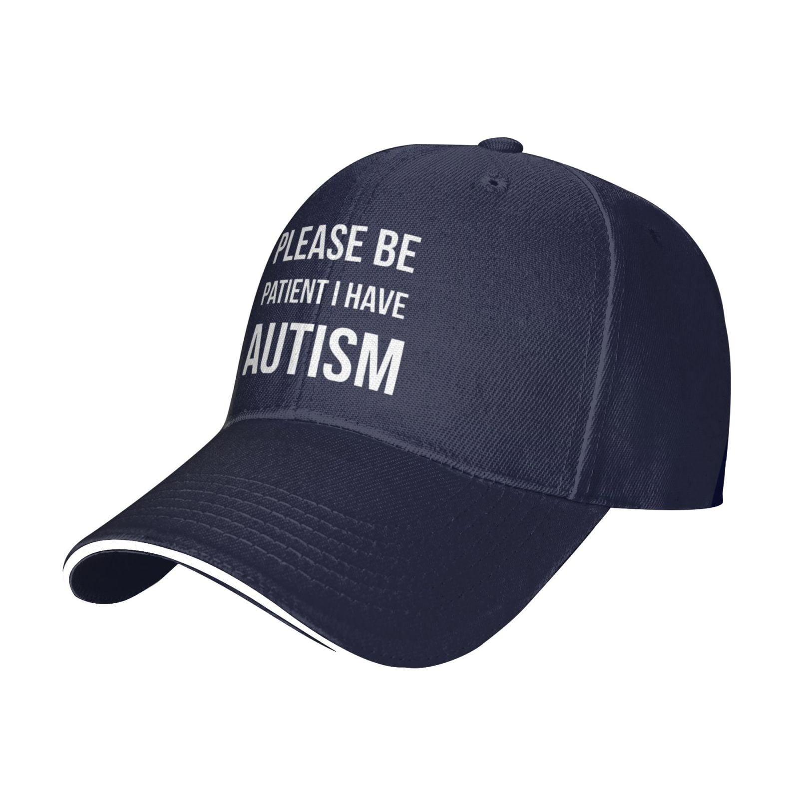 Please Be Patient I Have Autism Baseball Caps Unisex Hats Classic ...