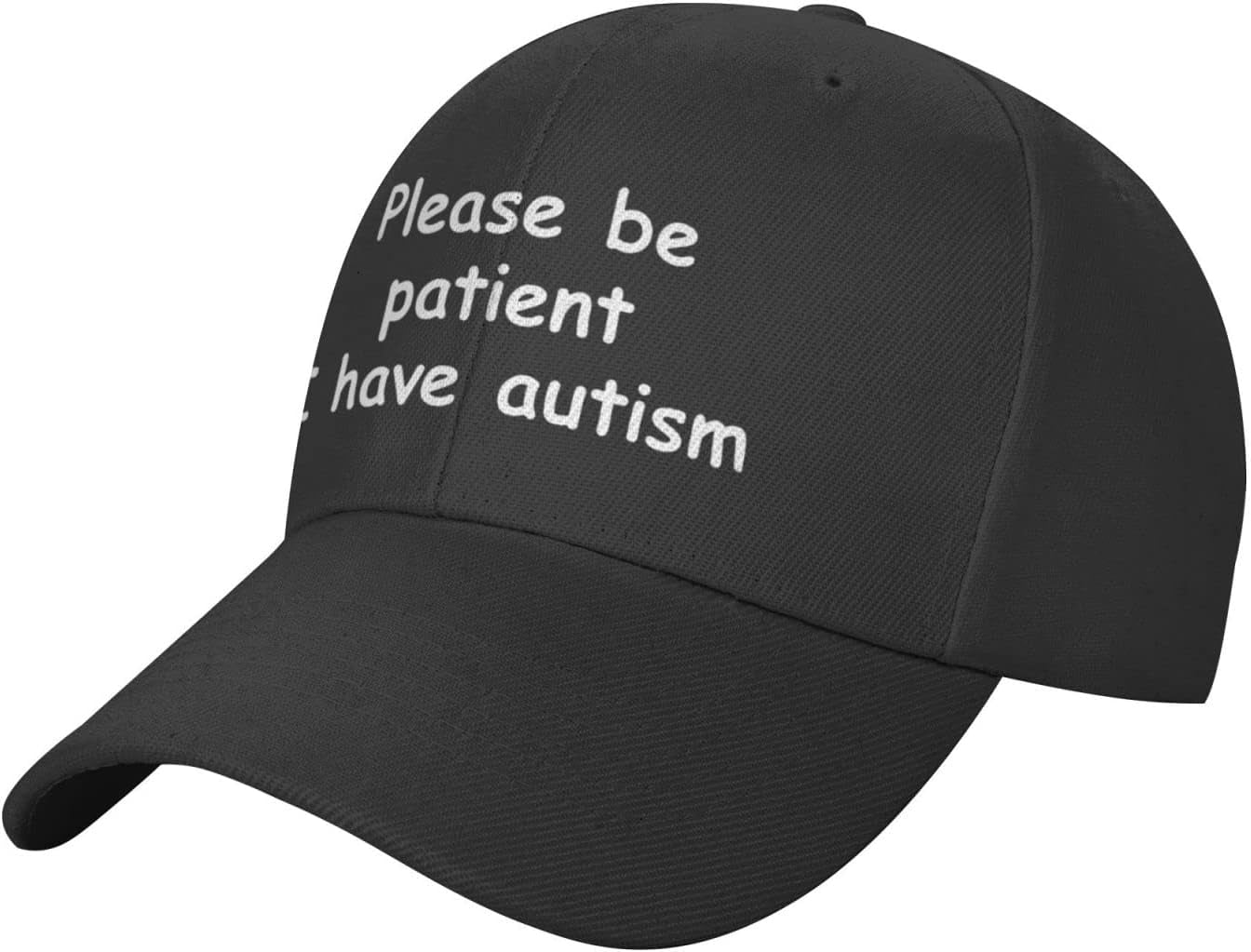 Please Be Patient I Have Autism Hat Baseball Cap Adjustable for Outdoor ...
