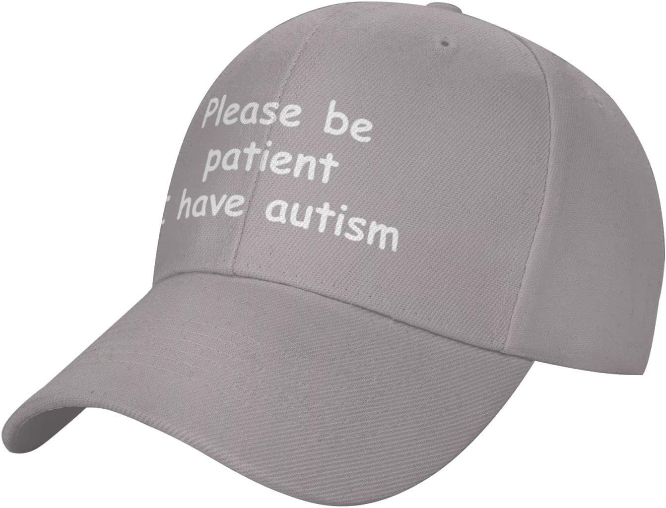 Please Be Patient I Have Autism Hat Baseball Cap Adjustable for Outdoor ...