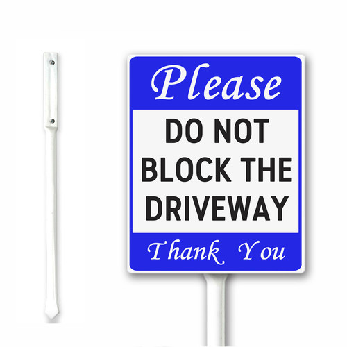 Please Do Not Block The Driveway Sign, No Parking Metal Sign for Yard ...