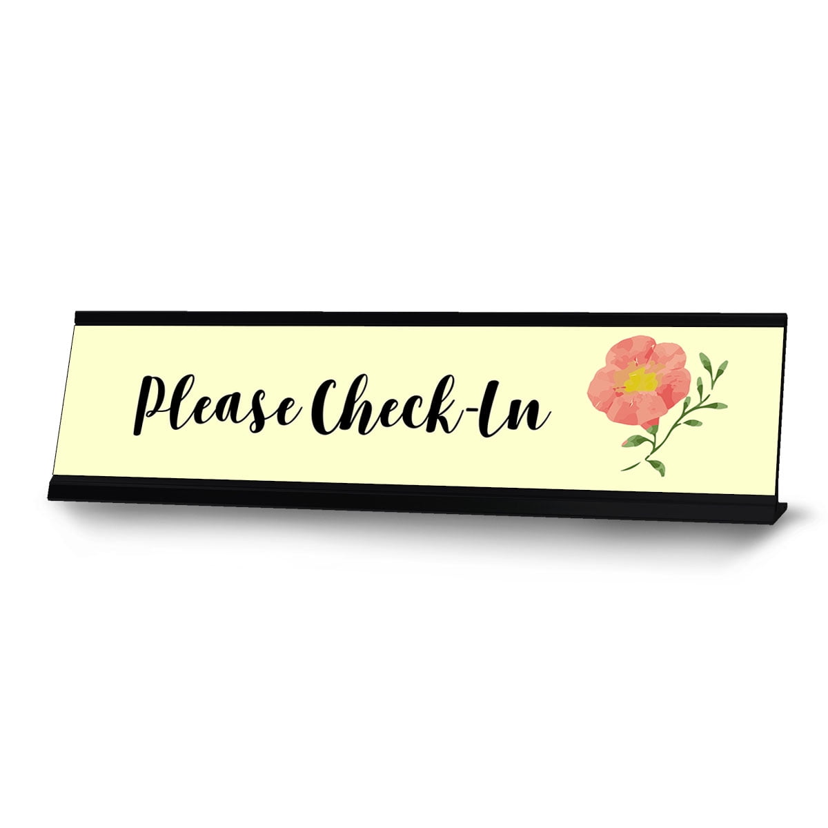 Please Check-In, Designer Desk Sign 2 x 8 - Walmart.com