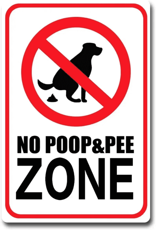 Please Clean up after your dog No Dog Poop Sign Poop Warning Sign tin ...