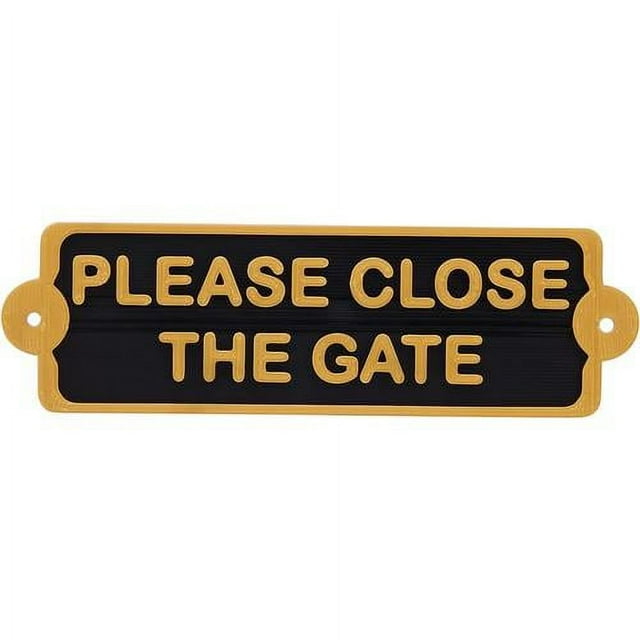Please Close The Gate Antique Shabby Chic Sign Close The Gate Sign Fake ...