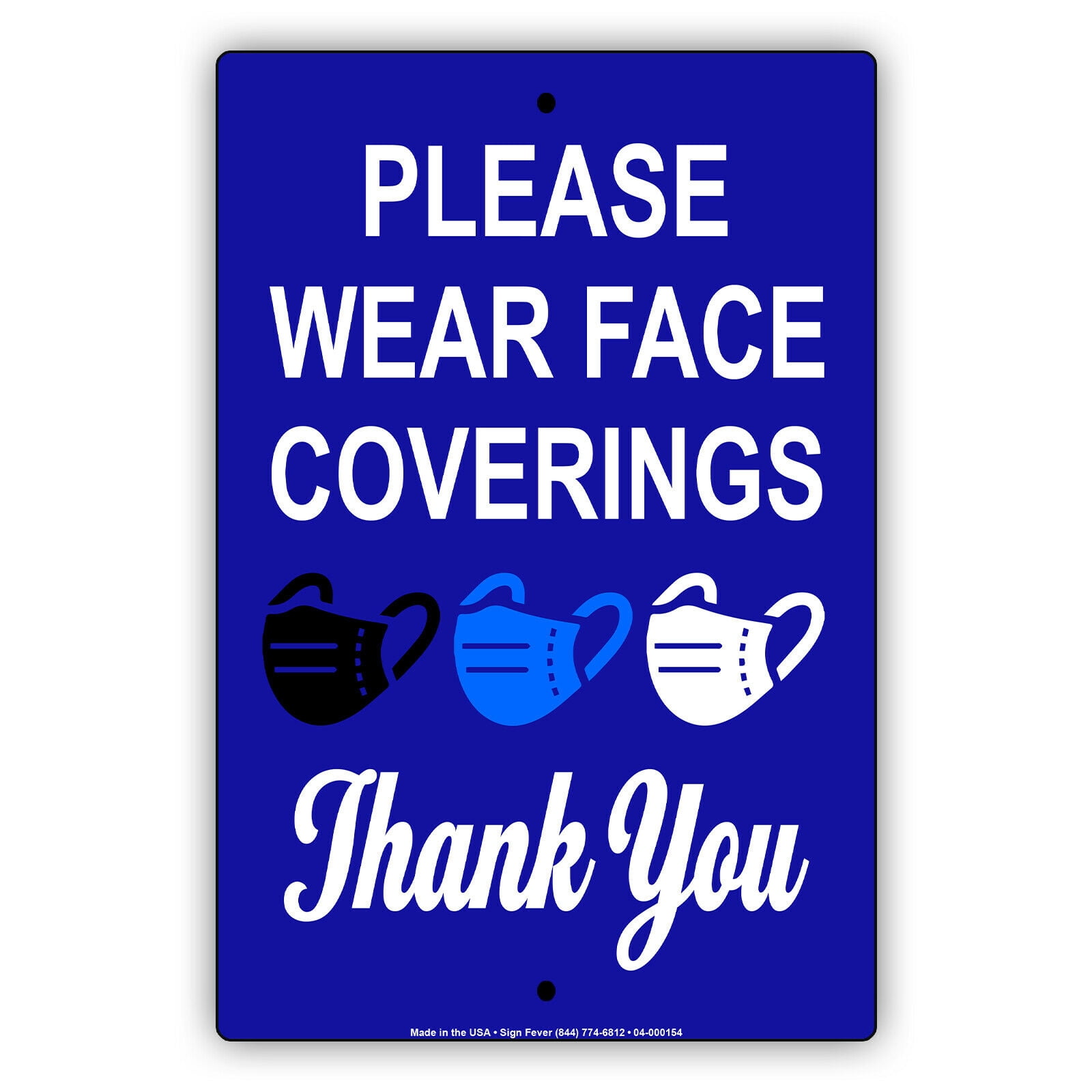 Please Covering for your safety thank you door or window novelty ...