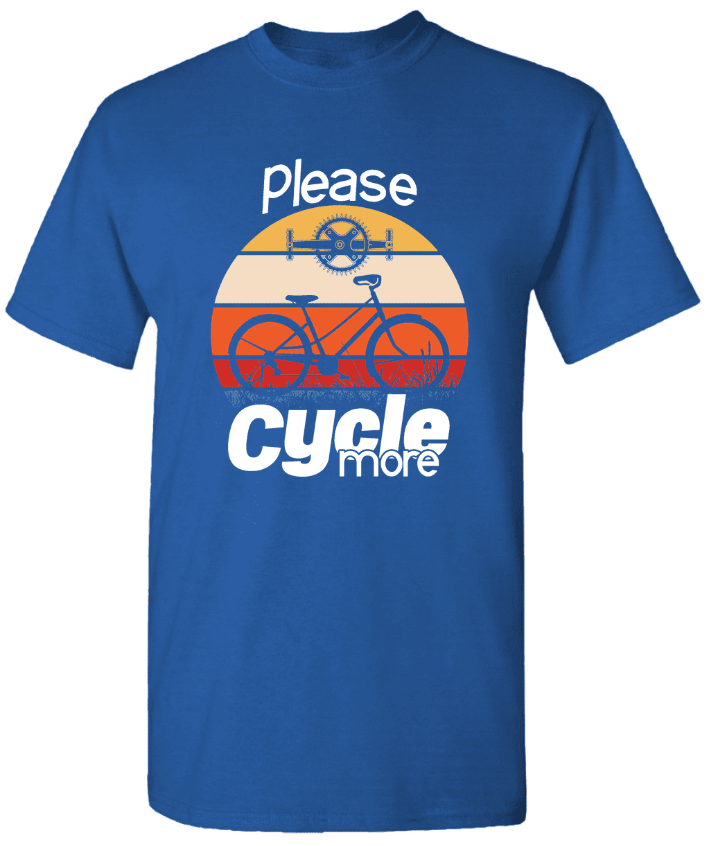 Please Cycle More Cycling Brand Apparel Cycle T-Shirts Cyclist T-Shirt ...