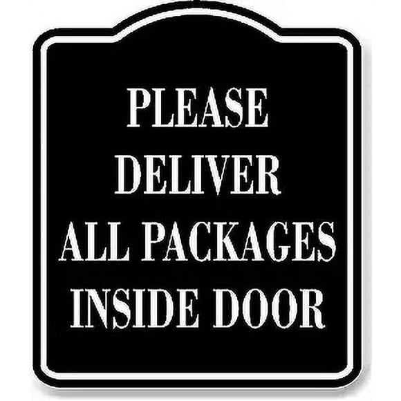 Home Delivery Signs for Packages and Instructions in Various Styles