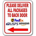 Please Deliver All Packages To Back Door left Aluminum Composite ...