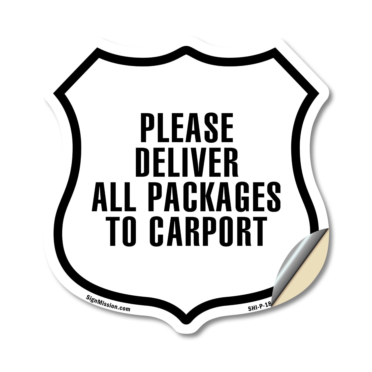 Please Deliver All Packages To Carport (5 Pack) 6 inch X 6 inch Shield ...