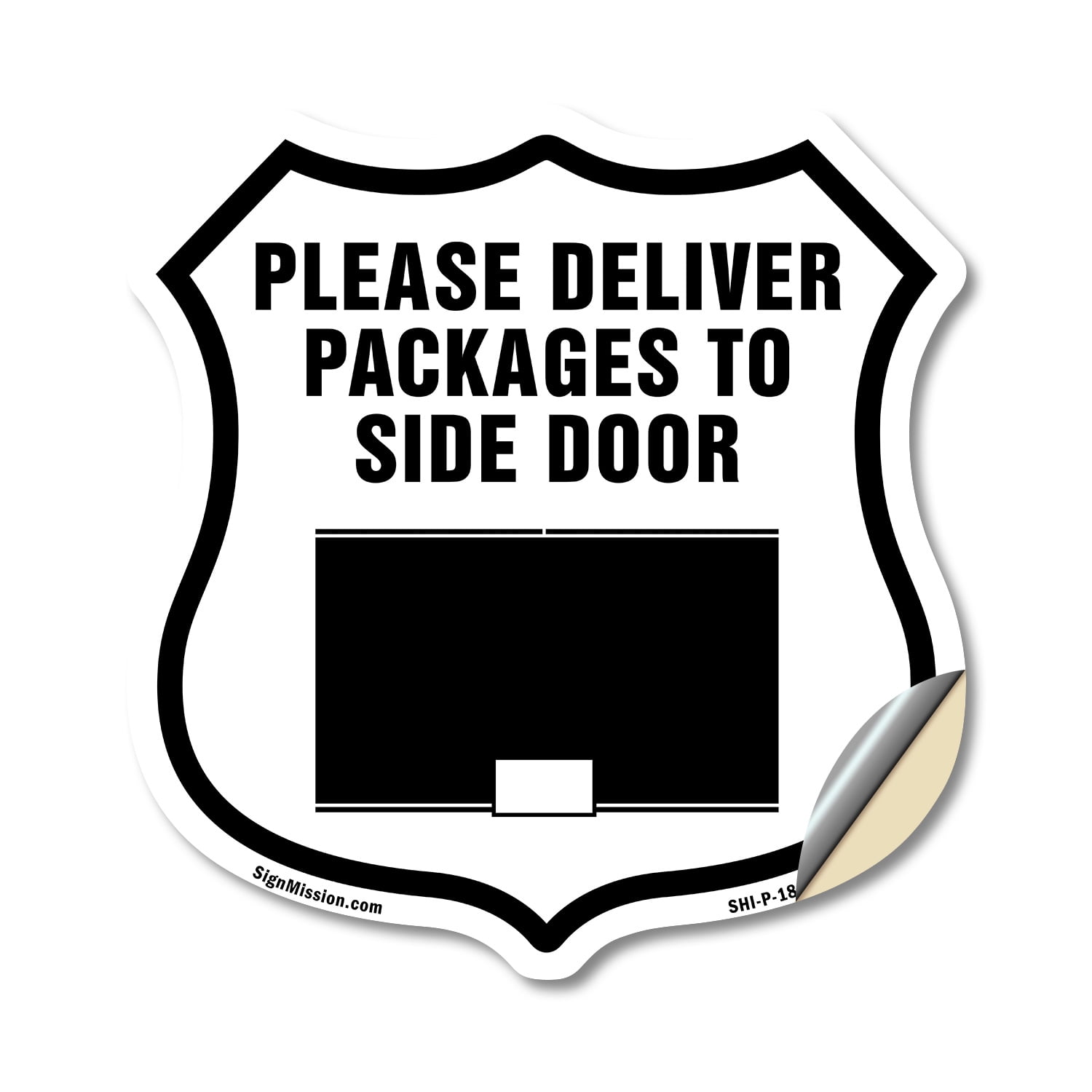 Please Deliver All Packages To Side Door (2 Pack) 12 inch X 12 inch ...