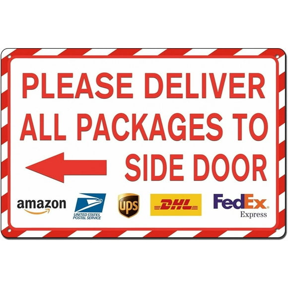 Deliveries Rear Sign