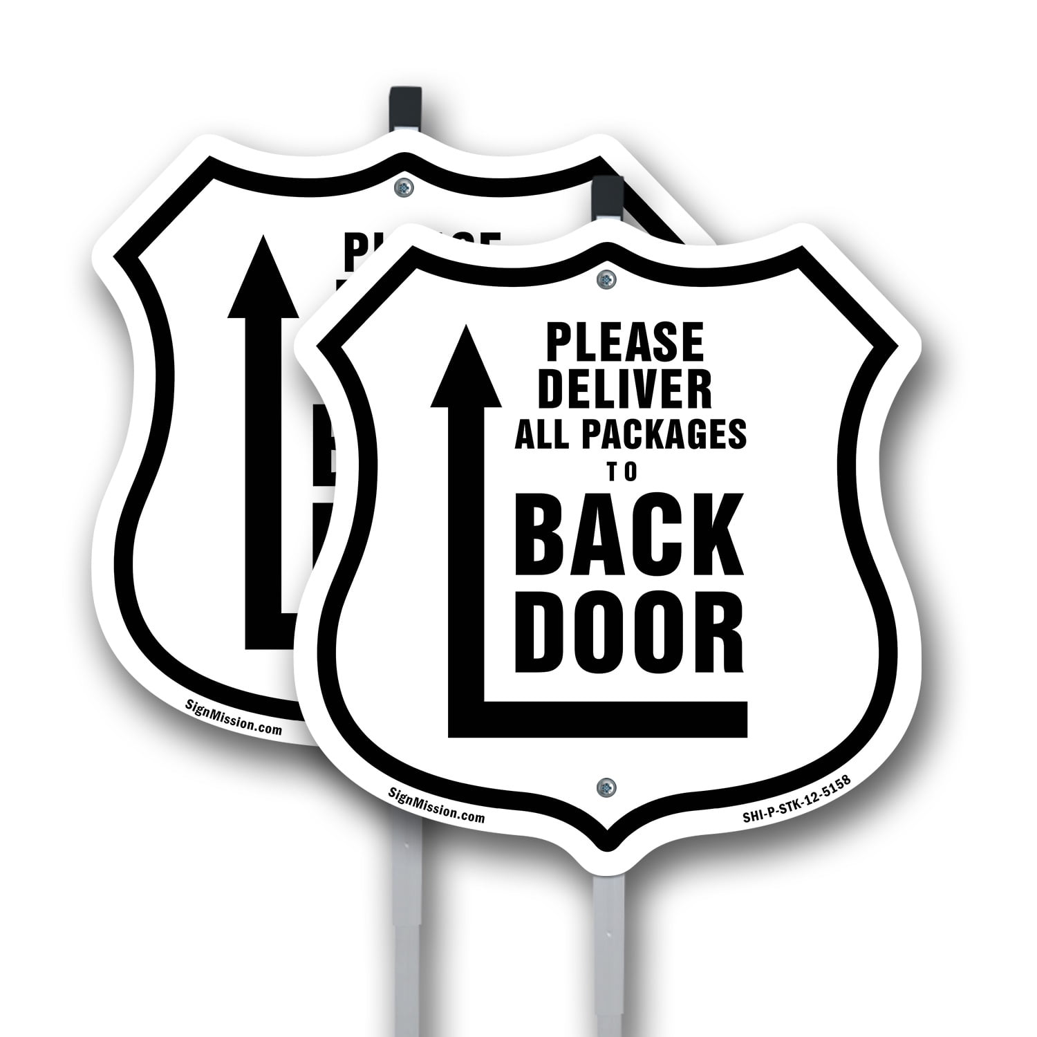 Please Deliver All Packages To Back Door Left (2 Pack) 12 inch X 12 ...