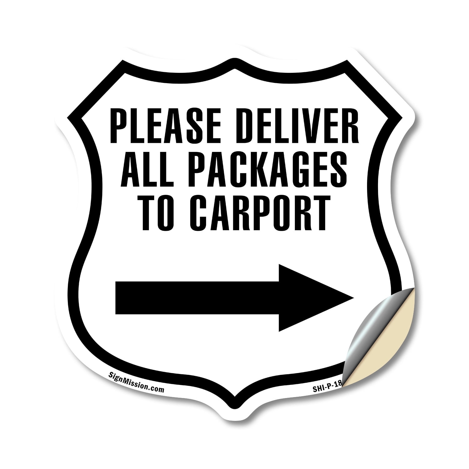 Please Deliver All Packages To Carport Left (2 Pack) 18 inch X 18 inch ...