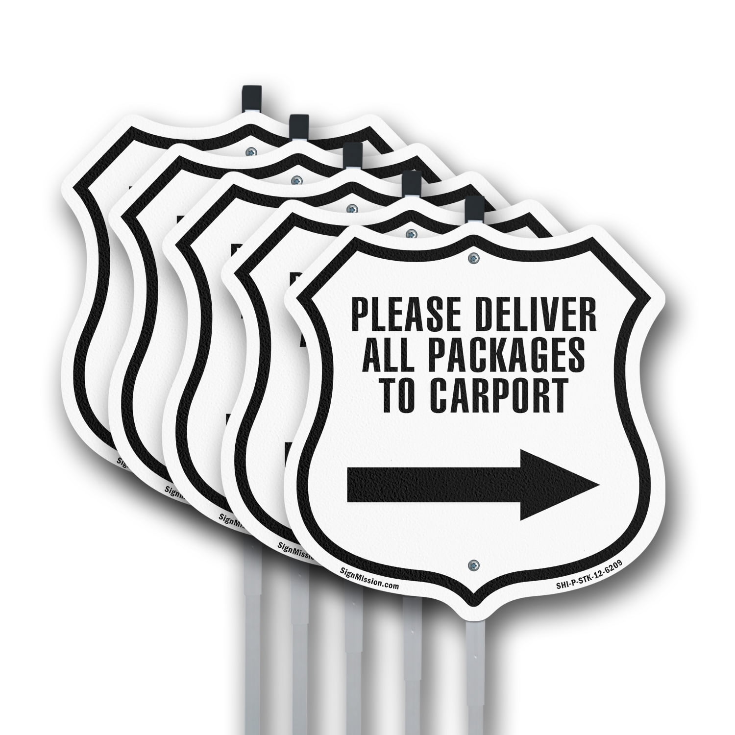 Please Deliver All Packages To Carport Right (5 Pack) 12 inch X 12 inch ...