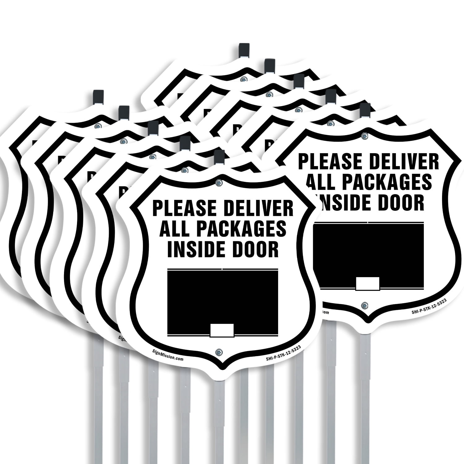 Please Deliver All Packages Inside Door (10 Pack) 12 inch X 12 inch ...