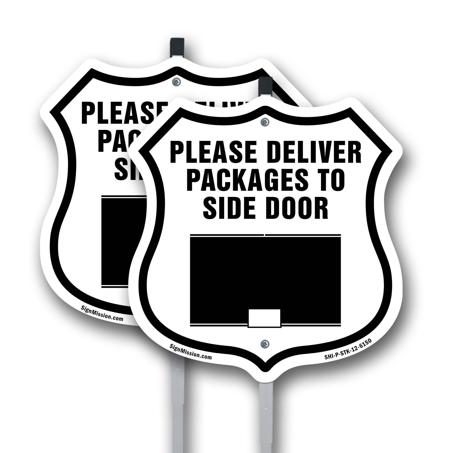 Please Deliver All Packages To Side Door (2 Pack) 12 inch X 12 inch ...