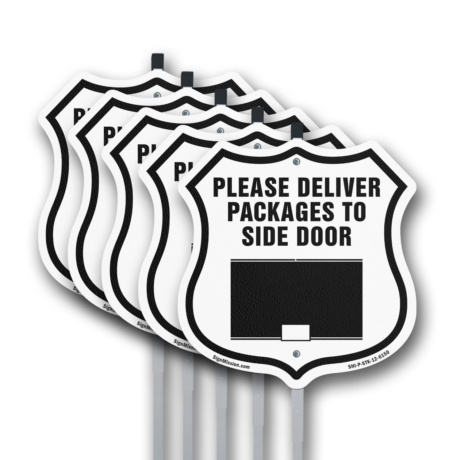 Please Deliver All Packages To Side Door (5 Pack) 12 inch X 12 inch ...