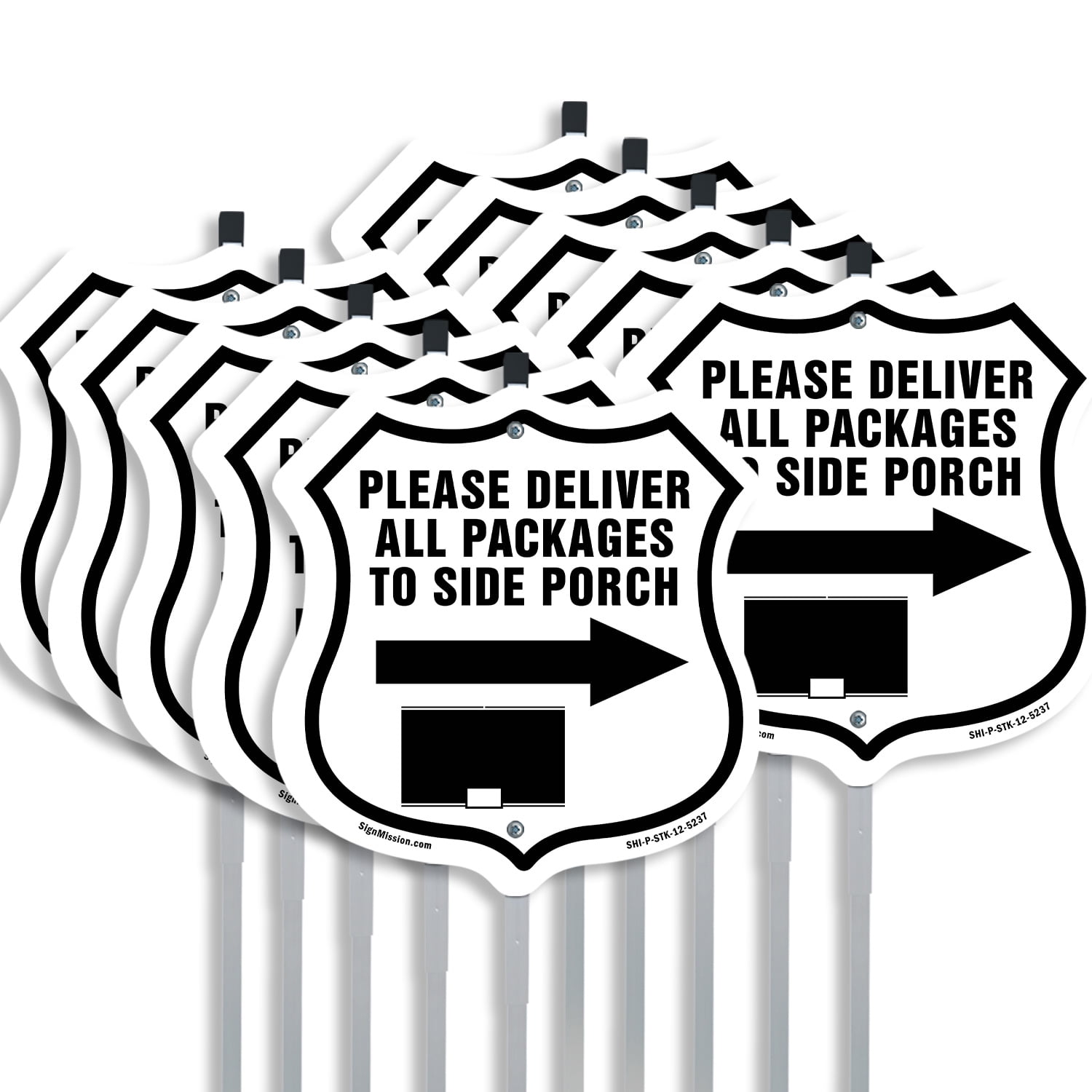 Please Deliver All Packages To Side Porch Right (10 Pack) 12 inch X 12 ...