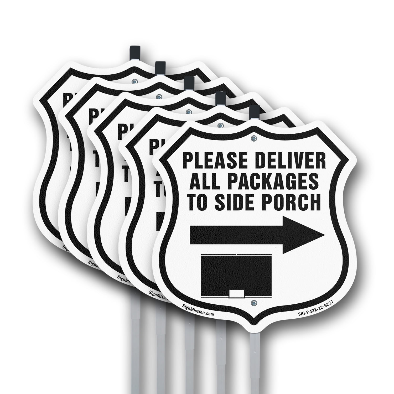 Please Deliver All Packages To Side Porch Right (5 Pack) 12 inch X 12 ...