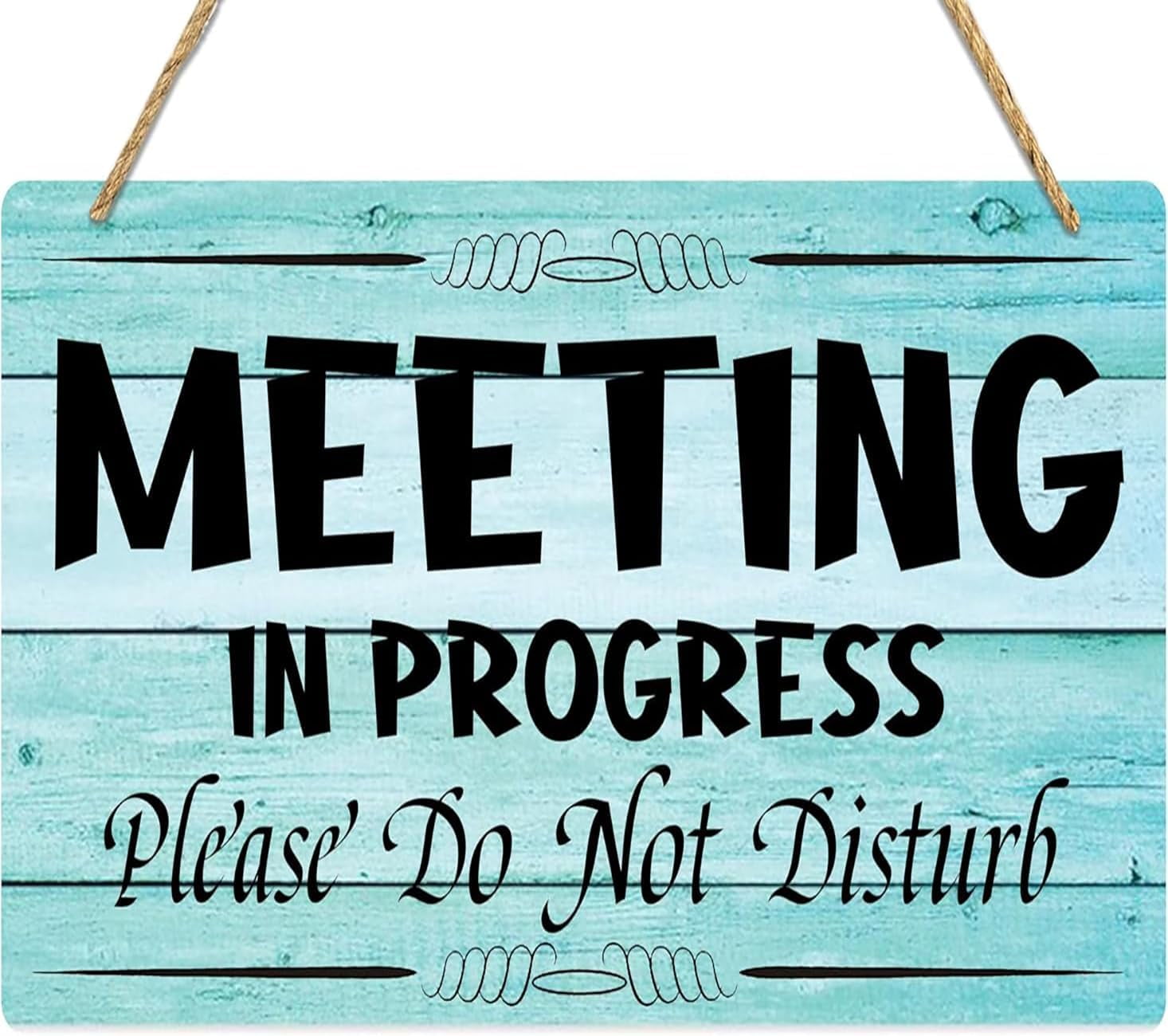 Please Do Not Disturb, Meeting in Progress Wood Decor Sign Plaque Decor ...
