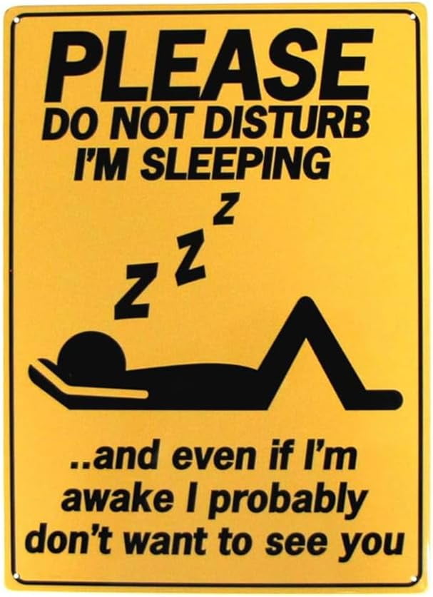 Please Do Not Disturb I'm Sleeping And Even If I'm Awake I Probably Don ...