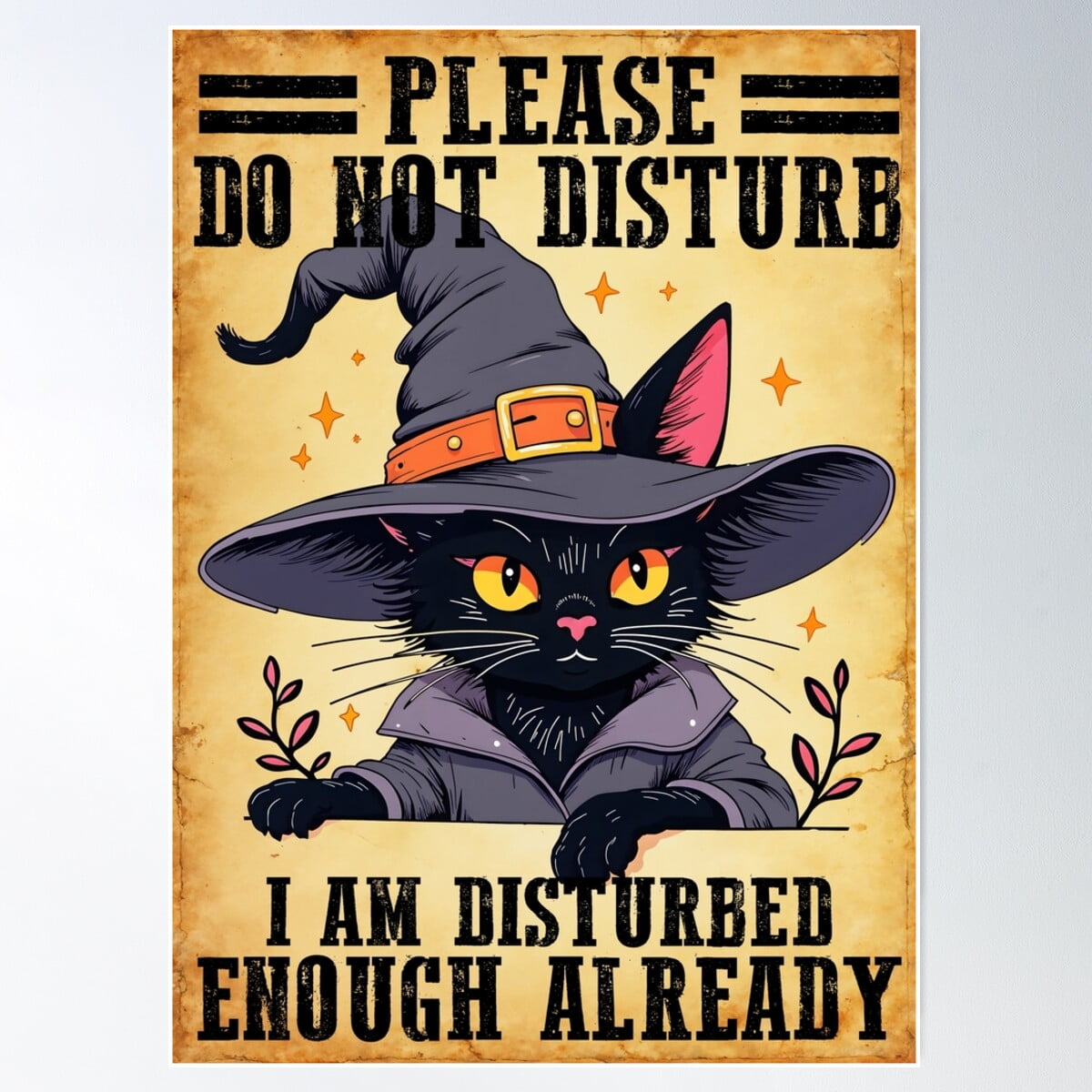 Please Do Not Disturb Poster Wall Art, Modern Wall Decor For Living ...