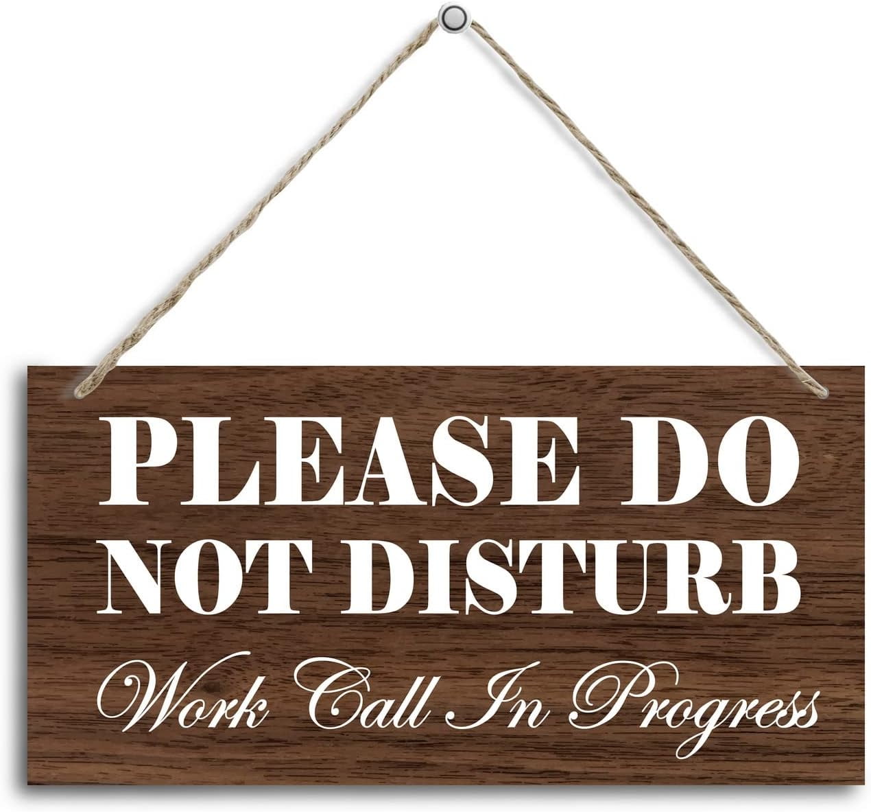 Please Do Not Disturb Wood Door Sign, Conference Call Sign, Hanging ...