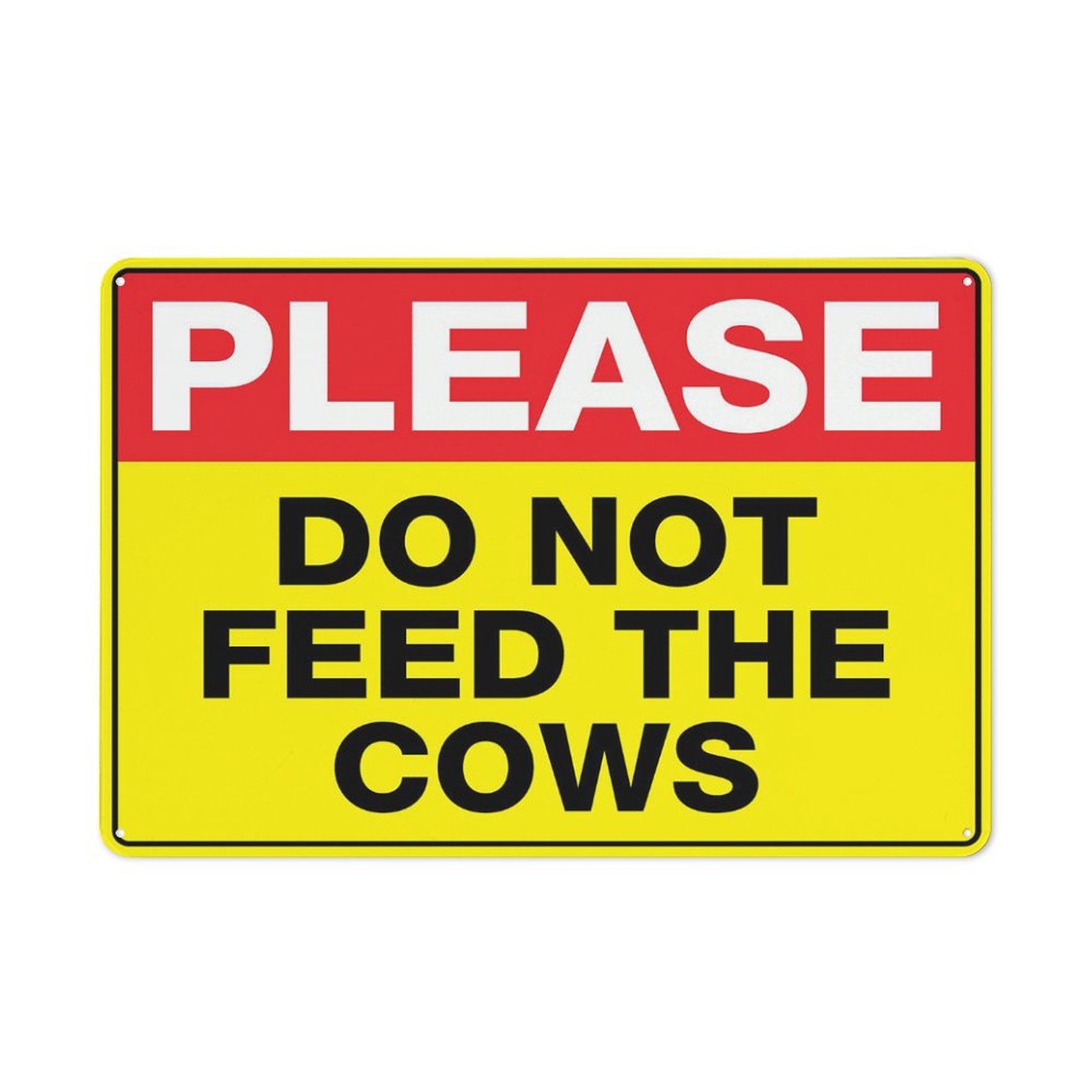 Please Do Not Feed The Cows Sign Safe Sign, Signs Outdoor, 12 X 8 In ...