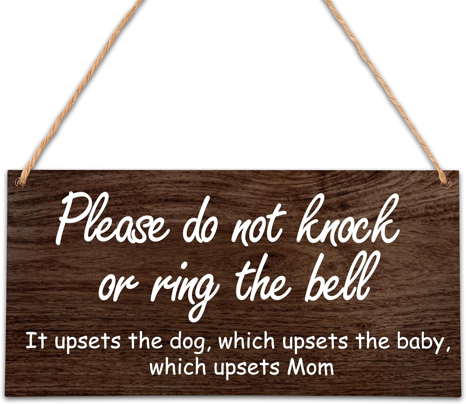 Please Do Not Knock Or Ring Doorbell Wooden Plaque Sign, No Soliciting ...