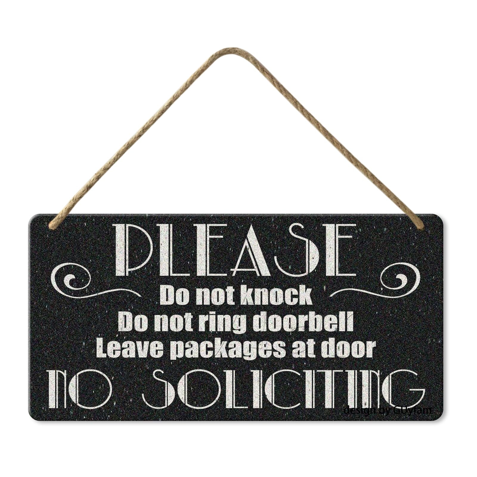 Please Do Not Knock or Ring Doorbell Sign No Knocking Door Sign for ...