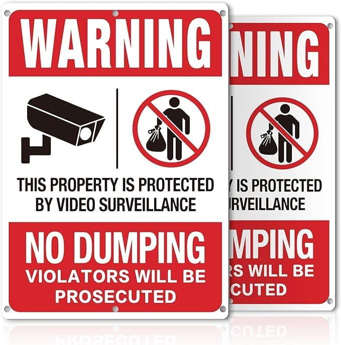 Please Do Not Litter Signs 12x8 No Dumping Sign Private Property - No ...
