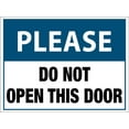 Please Do Not Open This Door Sign Metal Tin Sign Caution Danger Safety ...